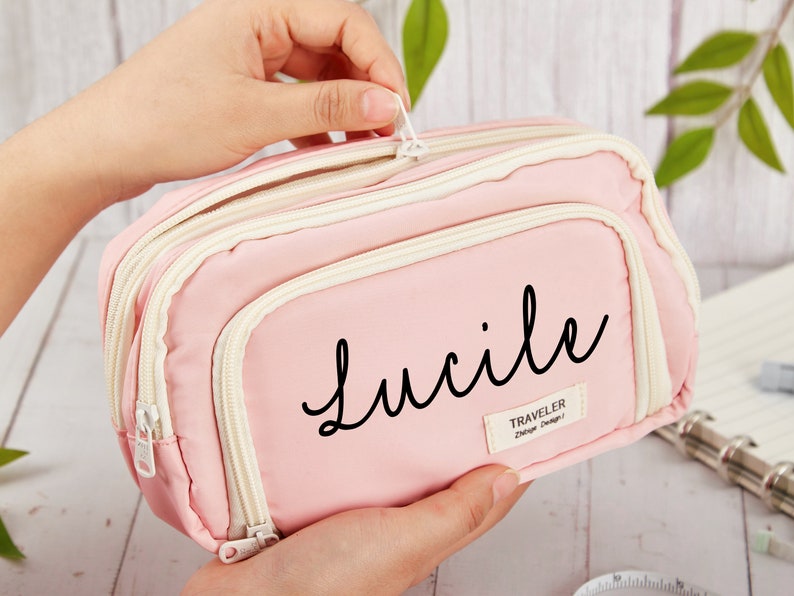 Large Capacity Pencil Bag,custom Name Pencil Case,school Supplies ...