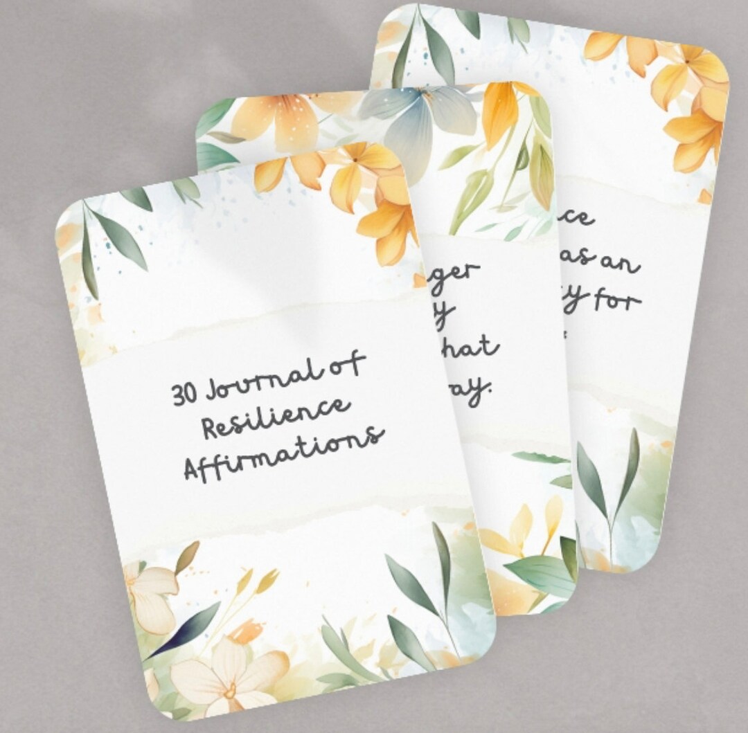 Resilience Affirmation Cards - Etsy