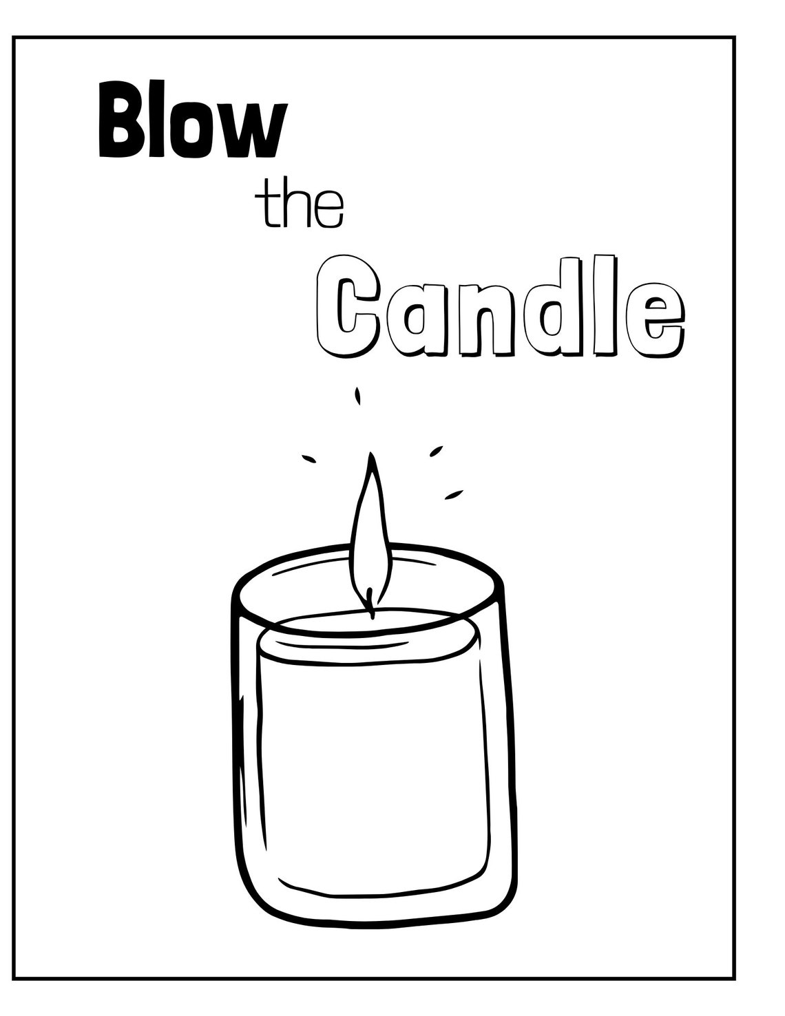 Flow and Candle Breathing Coloring Page - Etsy