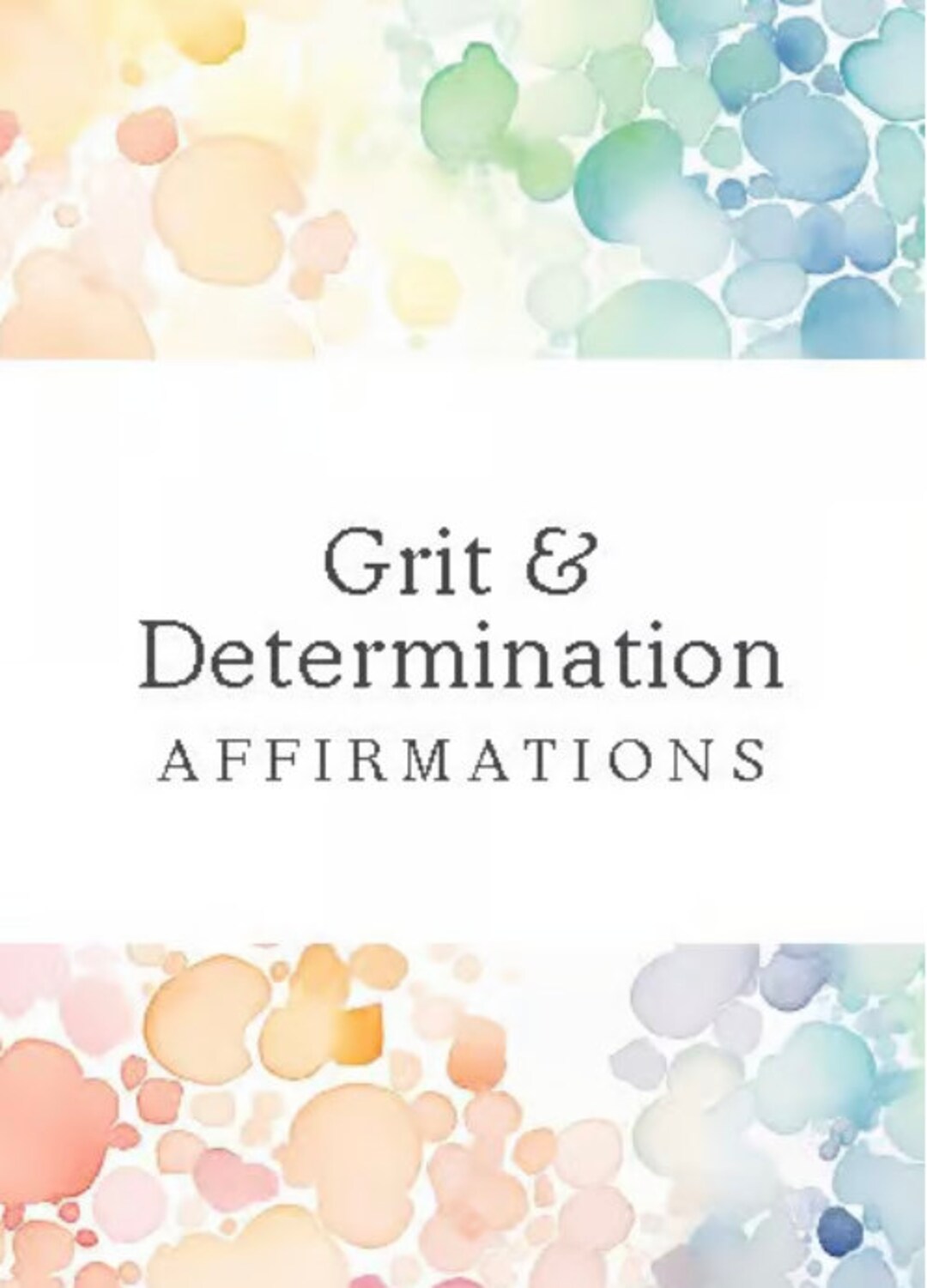 Grit and Determination Affirmation Cards - Etsy