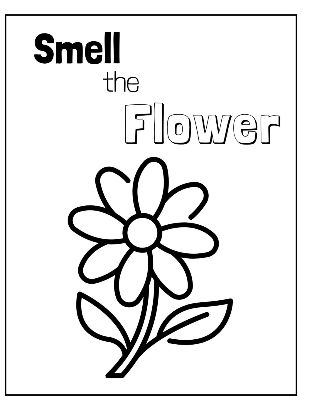 Flow and Candle Breathing Coloring Page - Etsy