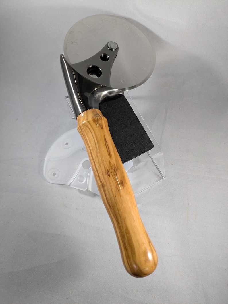 Pizza Cutter Olive Wood Handle - Etsy