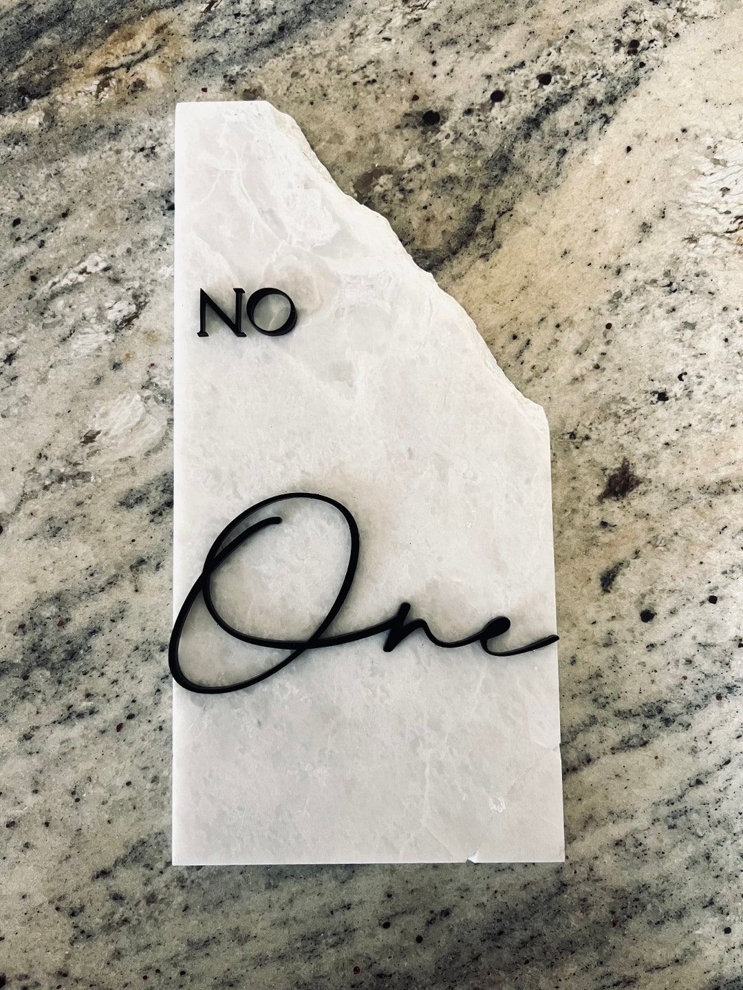 Large Black and White Marble Table Numbers With Acrylic - Etsy