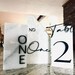 Large Black and White Marble Table Numbers With Acrylic - Etsy