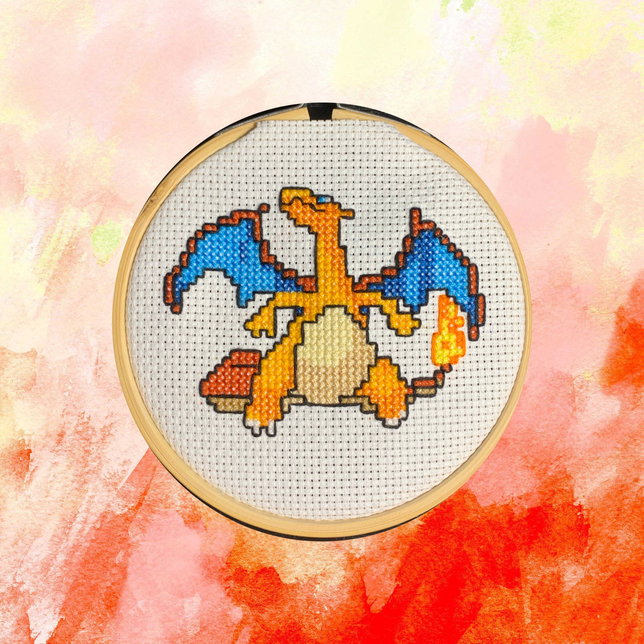 Charizard Cross Stitch Pattern - Etsy