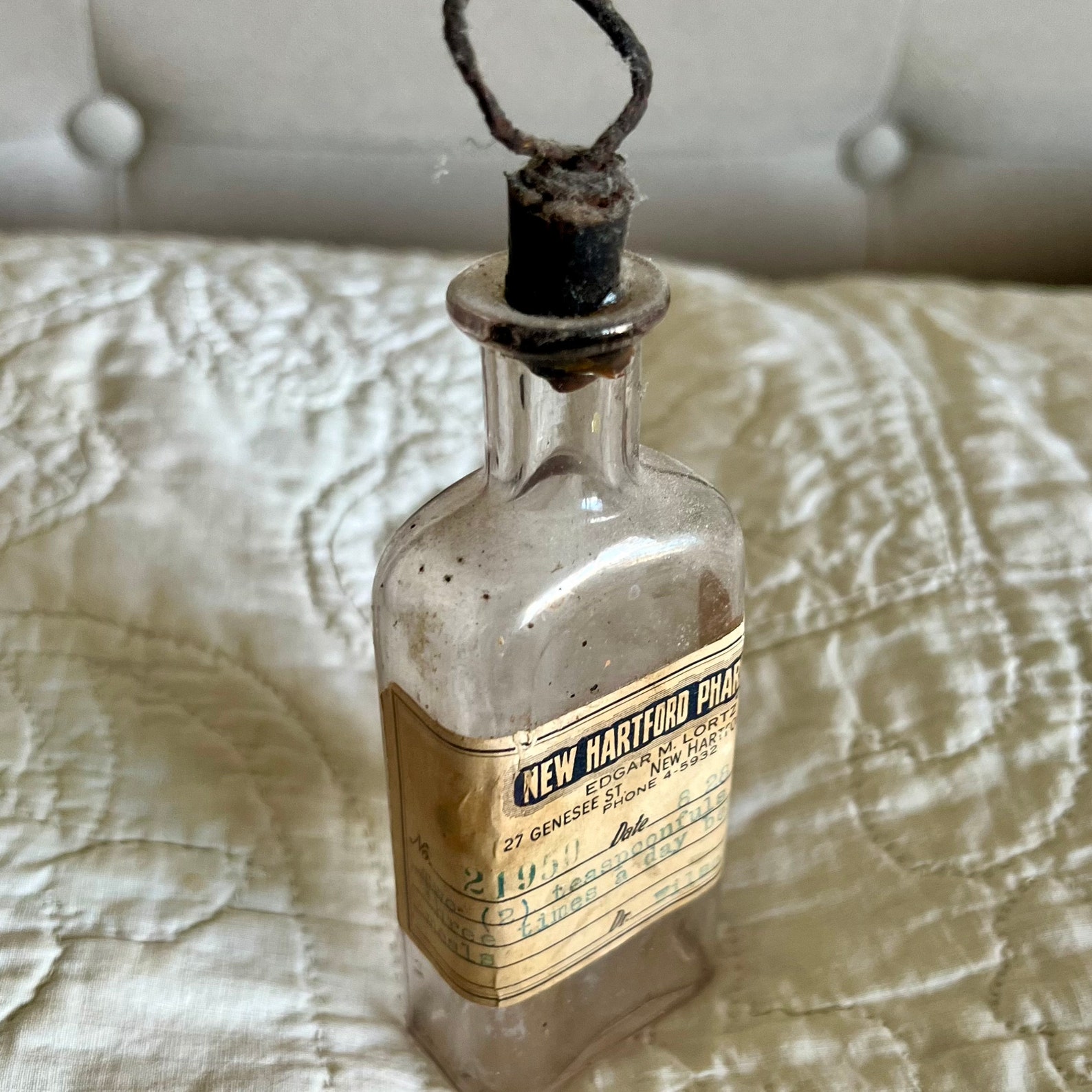 Antique Medicine Bottle 1940 - Etsy
