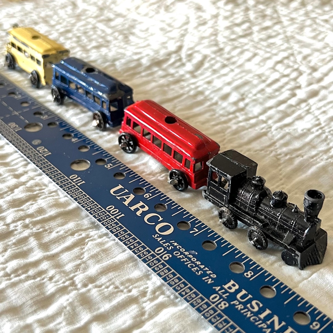 Old Miniature Metal Locomotive Train Set - Etsy