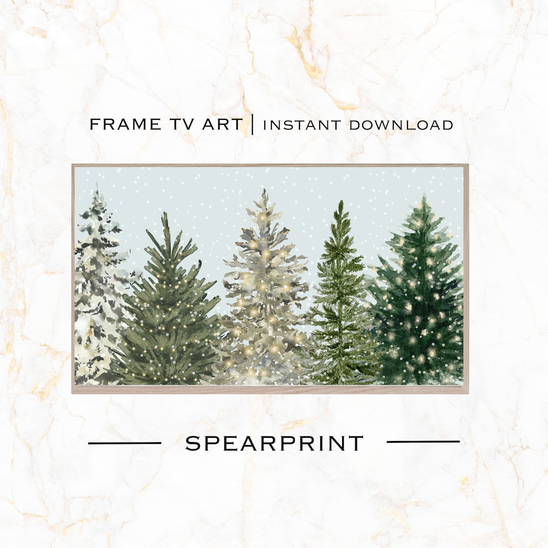Watercolor Christmas Frame TV Art DIGITAL Download Custom Samsung Frame ...
