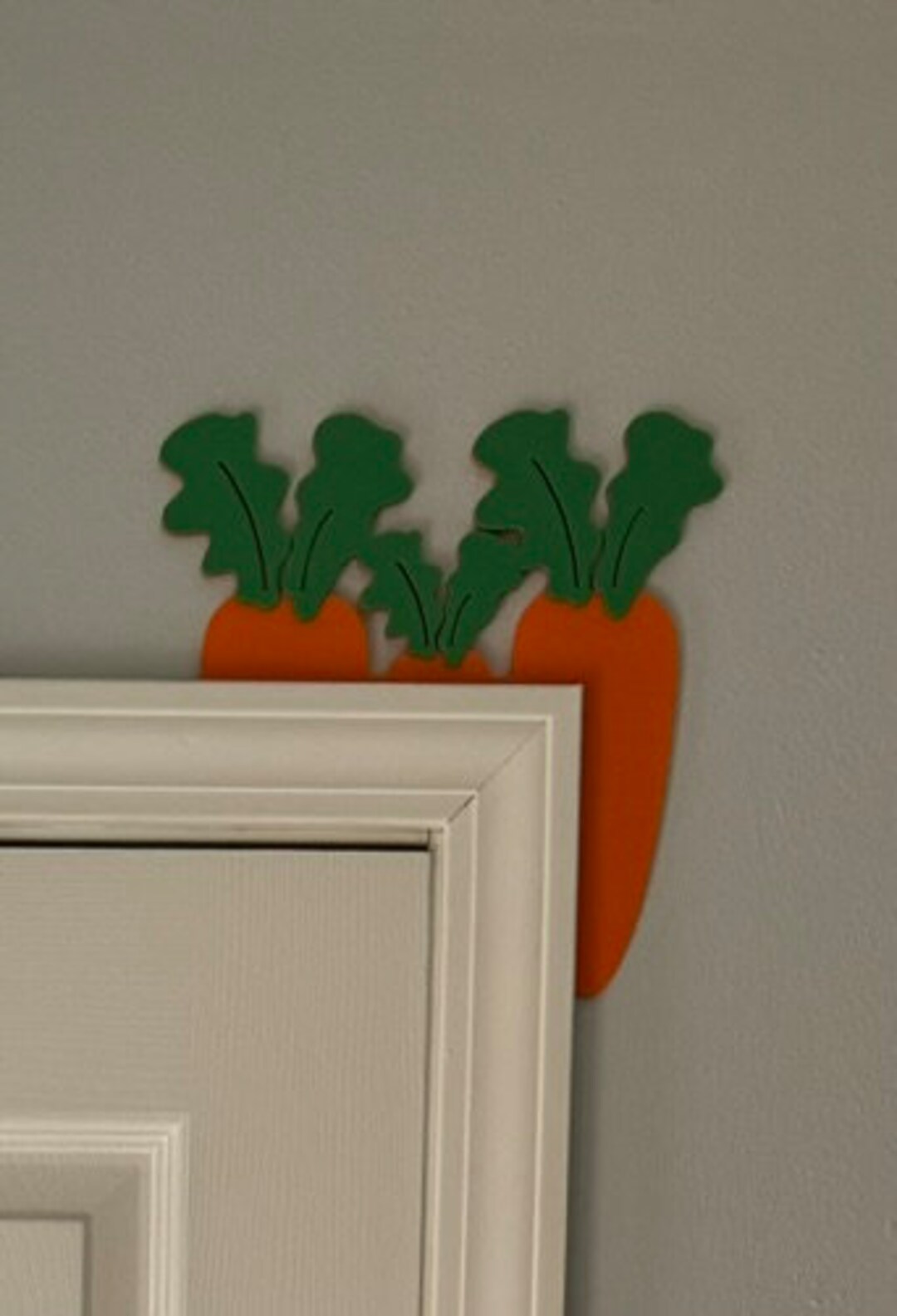 Three Carrots Door Corner, Carrot Decoration, Farmhouse Spring Easter ...
