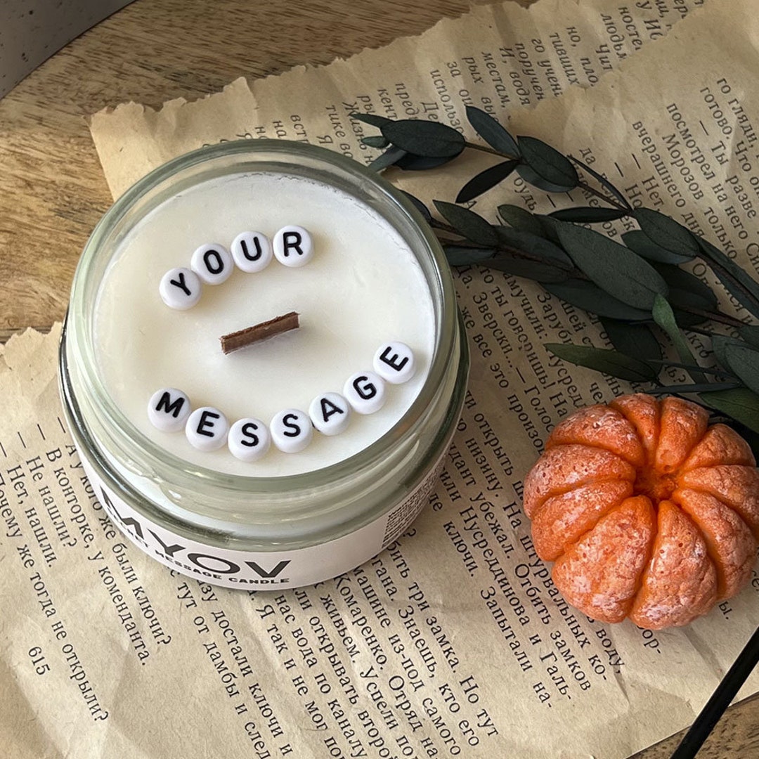 Custom Secret Message Candle, Hidden Message Candle, Personalized ...