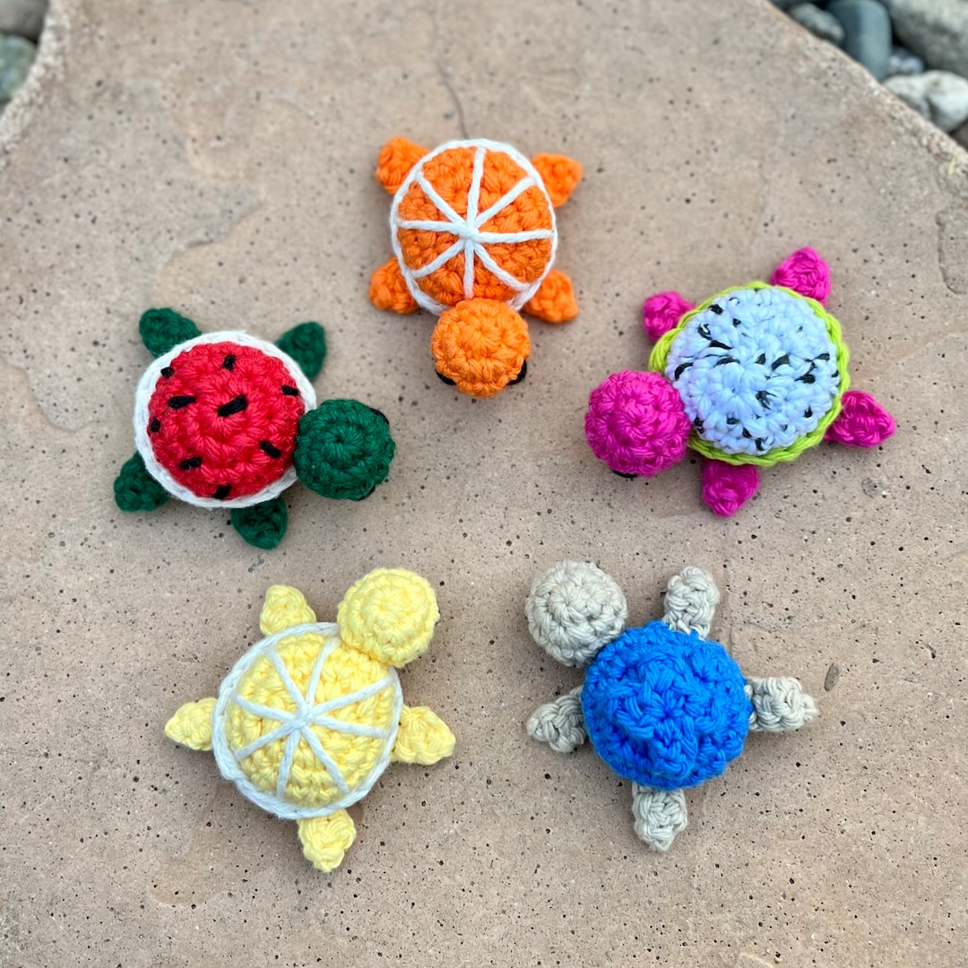 Crochet Fruit Turtles - Etsy