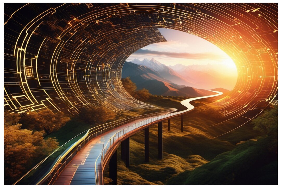 Landscape, Natural, Futuristic, Decor, AI, Printable, Scalable High-res ...
