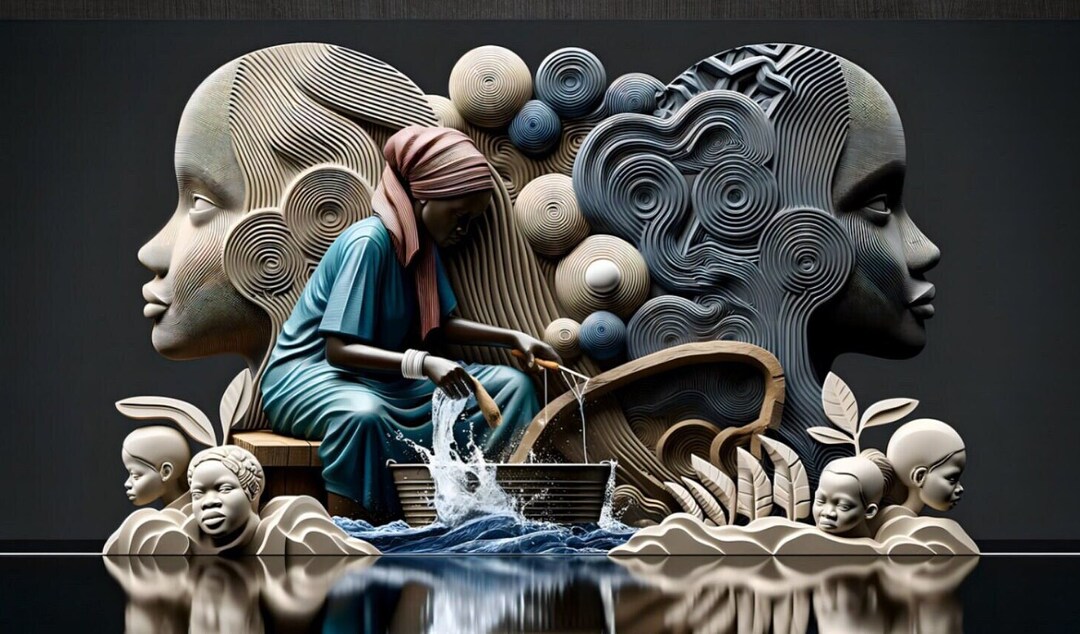 Ripples of Heritage, Cultural Lineage, Digital Art, AI, Black Digital ...