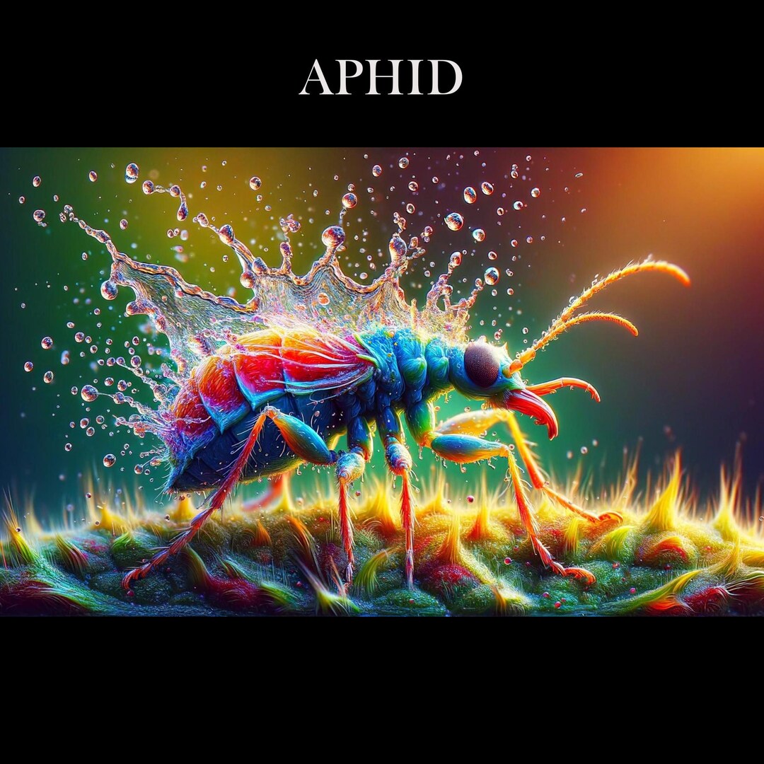 Aphid Splash, High-quality, JPG. A.I. Digital Download, Wall Art ...