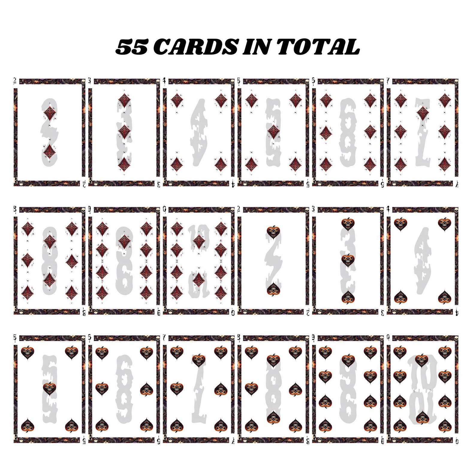 Halloween Playing Cards, Black, African American, Digital Download ...