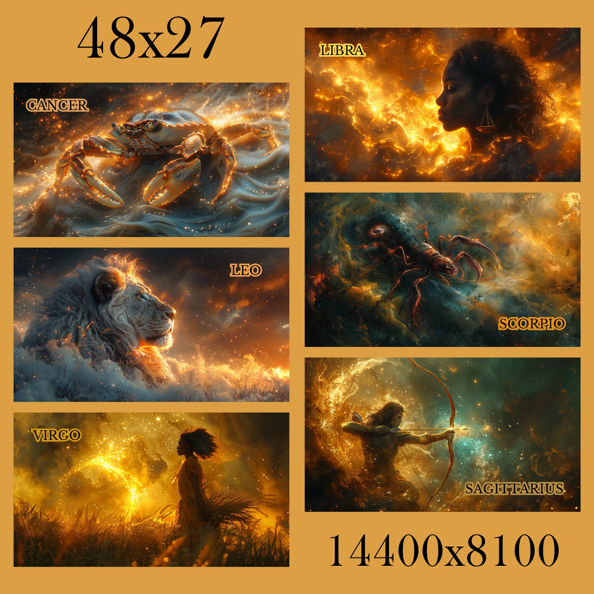 Pisces, Cosmic Fish, A.I., Digital Download, Zodiac Sign, Poster ...