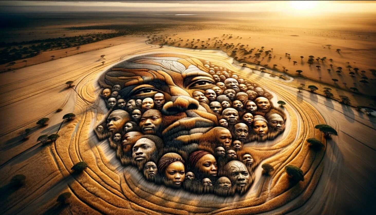 African Digital Art, Printable, AI, Black Faces, Bedroom, Digital ...