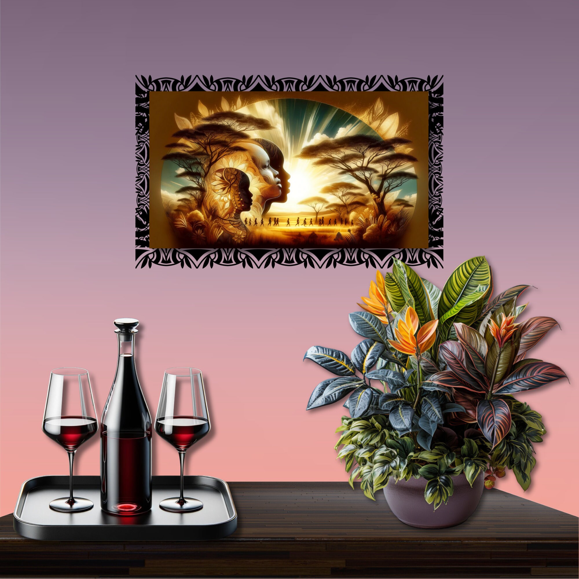 African Artwork, Safari, Wildlife Imagery, Decor, Black Families ...