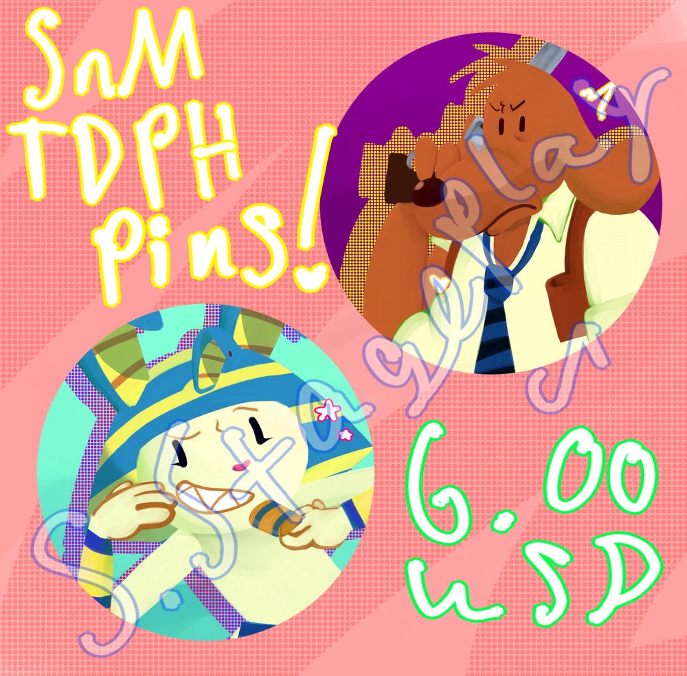 Sam & Max: the Devils Playhouse Pins / Buttons 58mm, Sammun-mak and ...