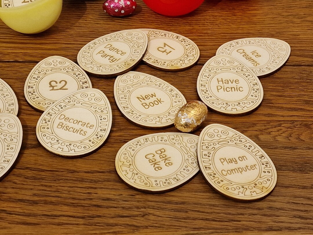 Easter Egg Hunt Tokens, Egg Tokens, Decorate Your Own Egg Hunt Tokens ...
