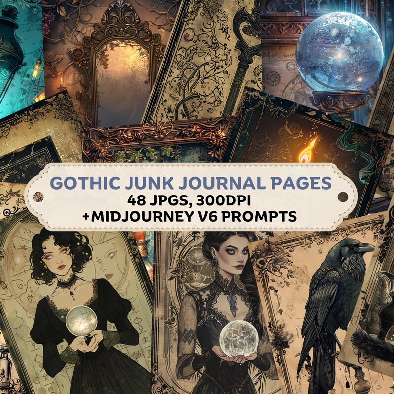 Journal Prompts Gothic - Etsy