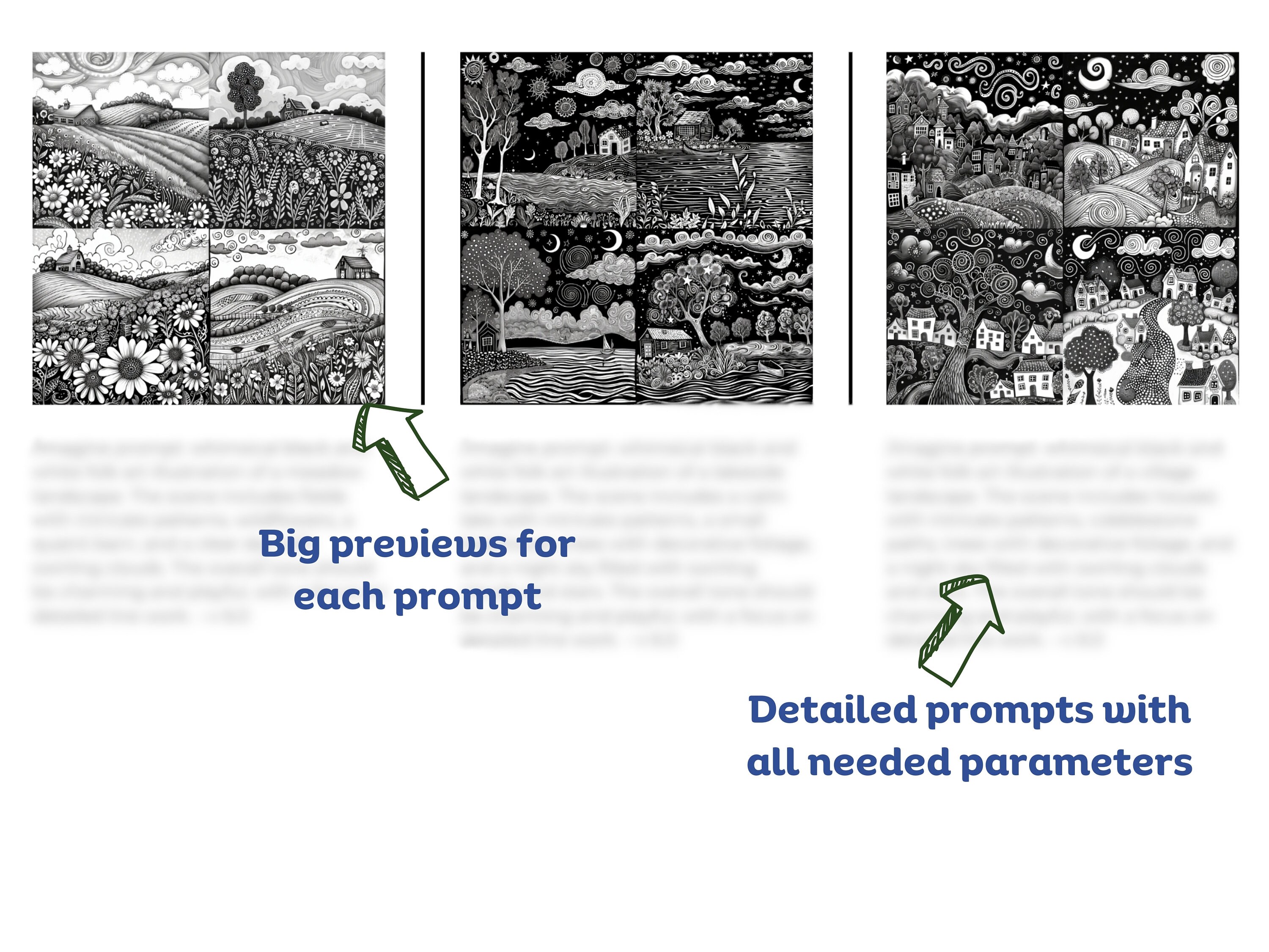 Adults Coloring Pages With Midjourney Prompts. KDP Prompt Guide for ...