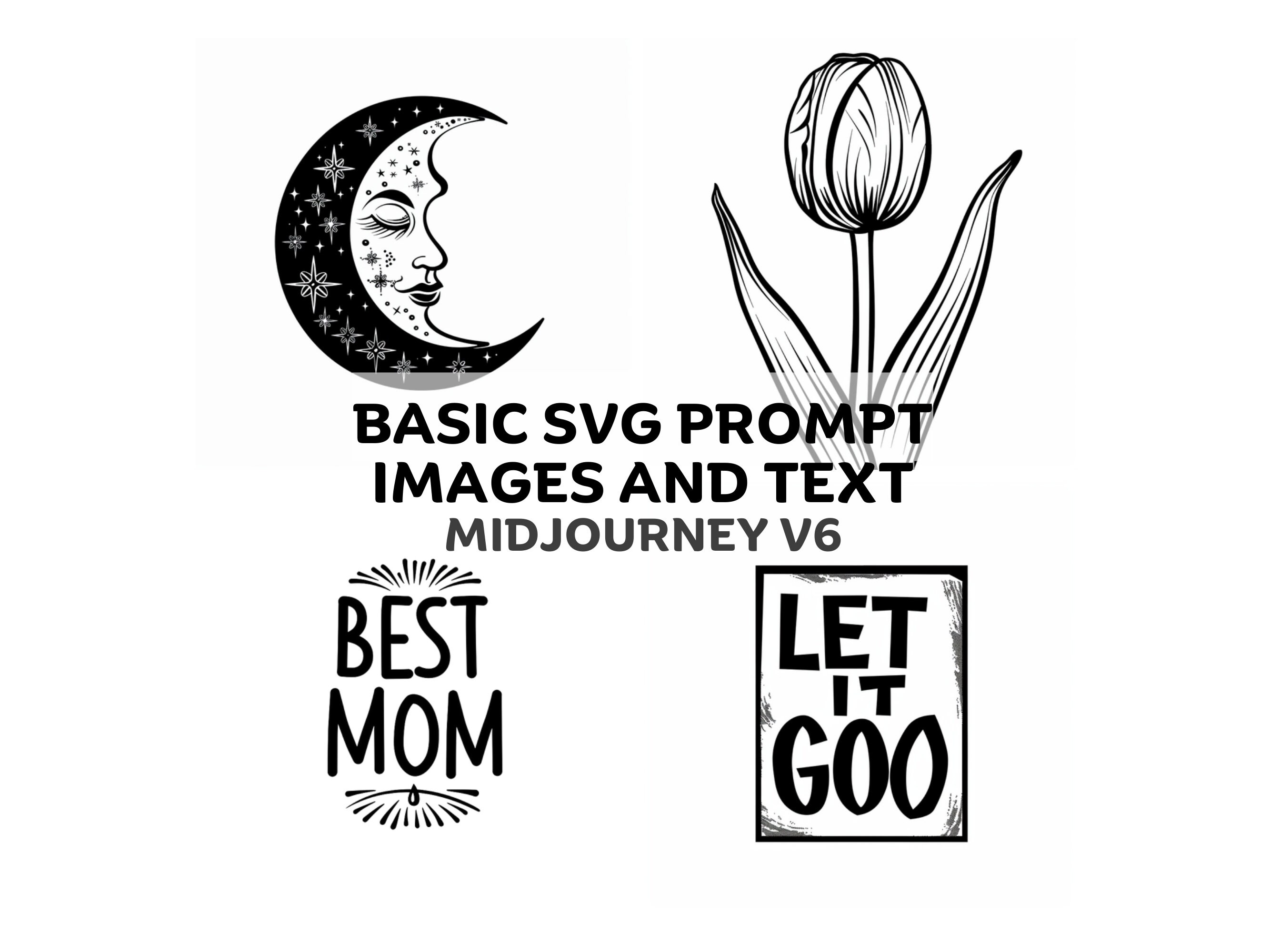 SVG Clipart With Midjourney Prompts, Vector Images for Cricut ...