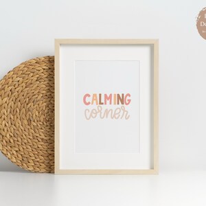 Calming Corner Digital Download for Kids Calming Area Instant Download ...