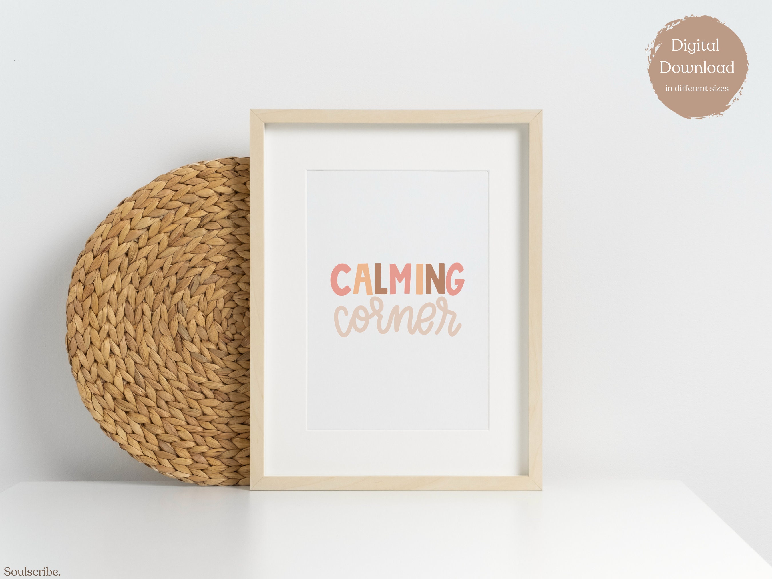 Calming Corner Digital Download for Kids Calming Area Instant Download ...