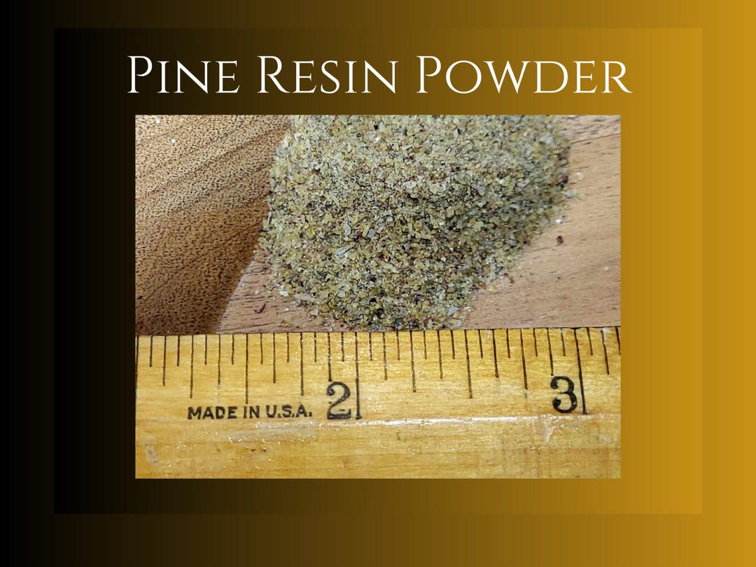 Premium Ponderosa Pine Resin Powder, Sap, Pitch. RAW, Sustainably ...