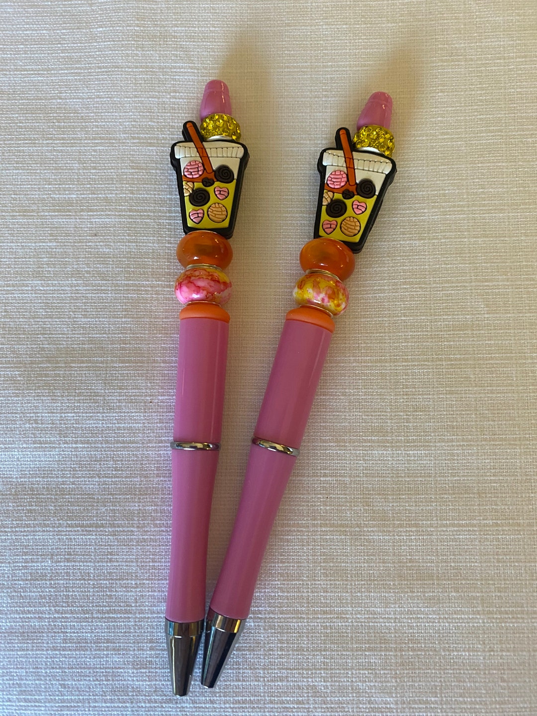 Strawberry Lemonade, Tea or Mochi Pen With Black Ink - Etsy