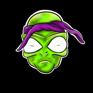 Purple Scarf Alien Design - Etsy