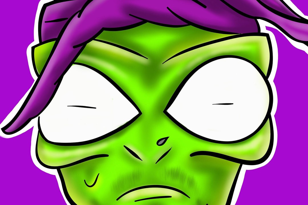 Purple Scarf Alien Design - Etsy