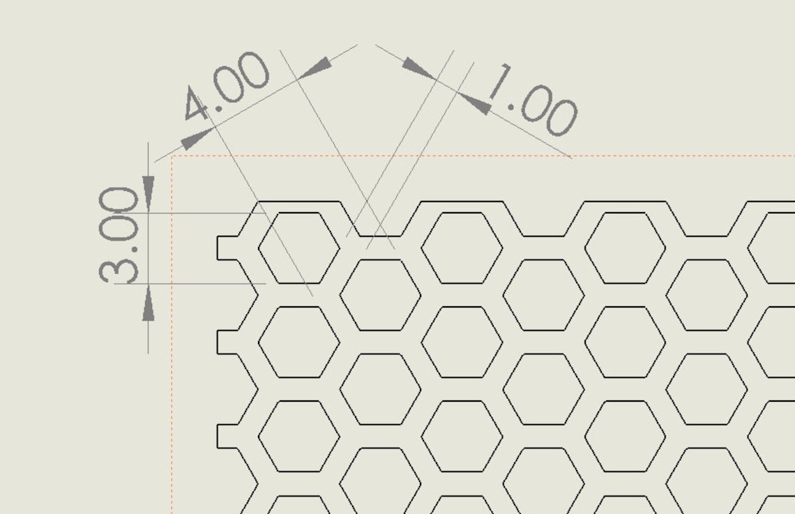 Honeycomb DXF Pattern for Cutting From 4'x8' Sheet. Plasma/laser Cutter ...