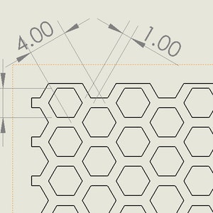 Honeycomb DXF Pattern for Cutting From 4'x8' Sheet. Plasma/laser Cutter ...
