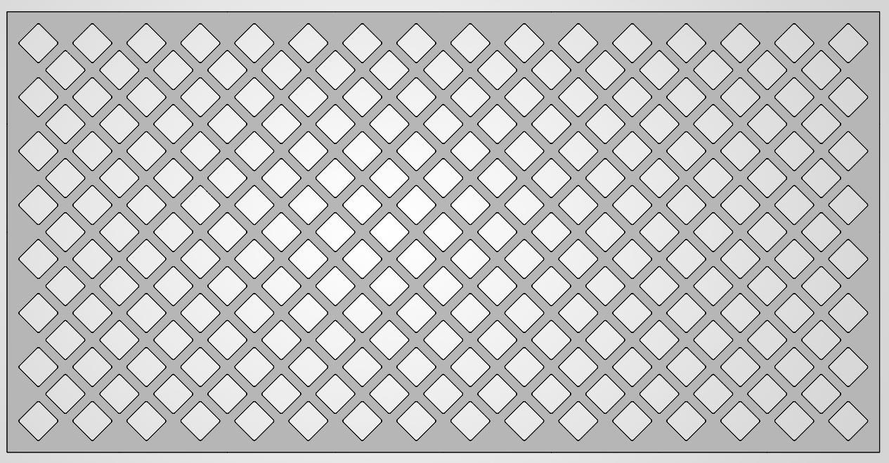 Diagonal Square DXF Pattern for Cutting From 4'x8' Sheet. Plasma/laser ...