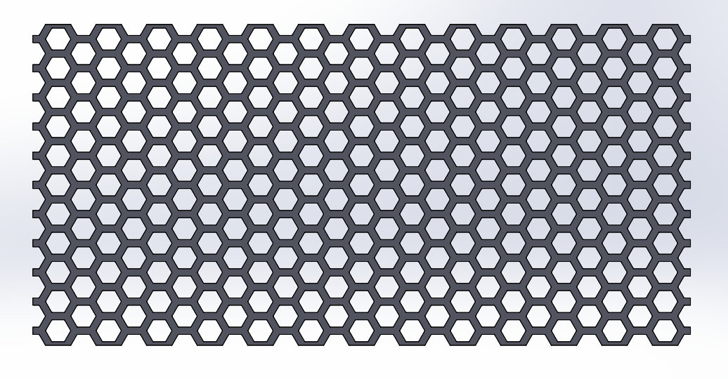 Honeycomb DXF Pattern for Cutting From 4'x8' Sheet. Plasma/laser Cutter ...