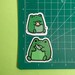 Sitting Frog Vinyl Sticker (sandwhich, Soju, Cookie, Knife) - Etsy