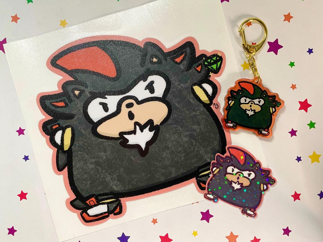 Shadow Video Game Sticker/kaychain | Cute, Sticker, Sticker Pack - Etsy