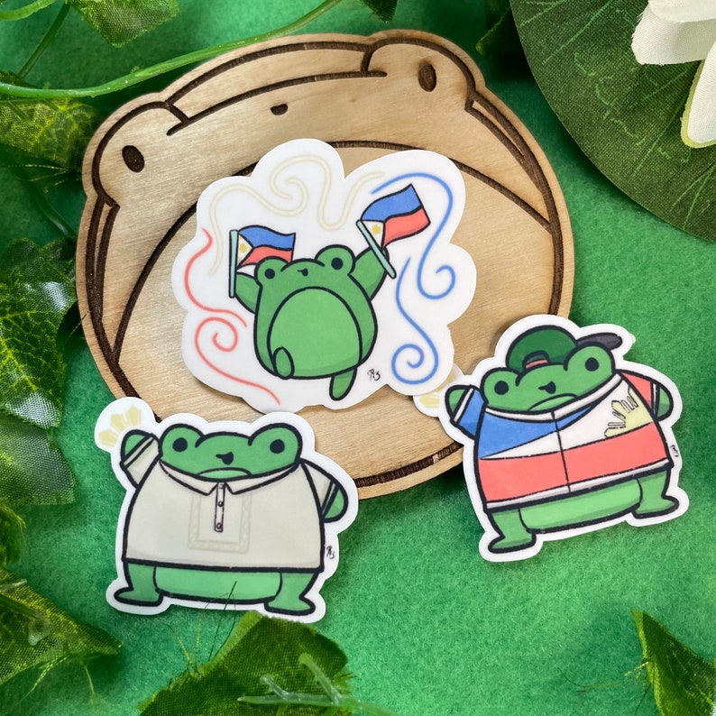 Filipino Frogs Vinyl Stickers (pride, Barong, Swagapino) - Etsy