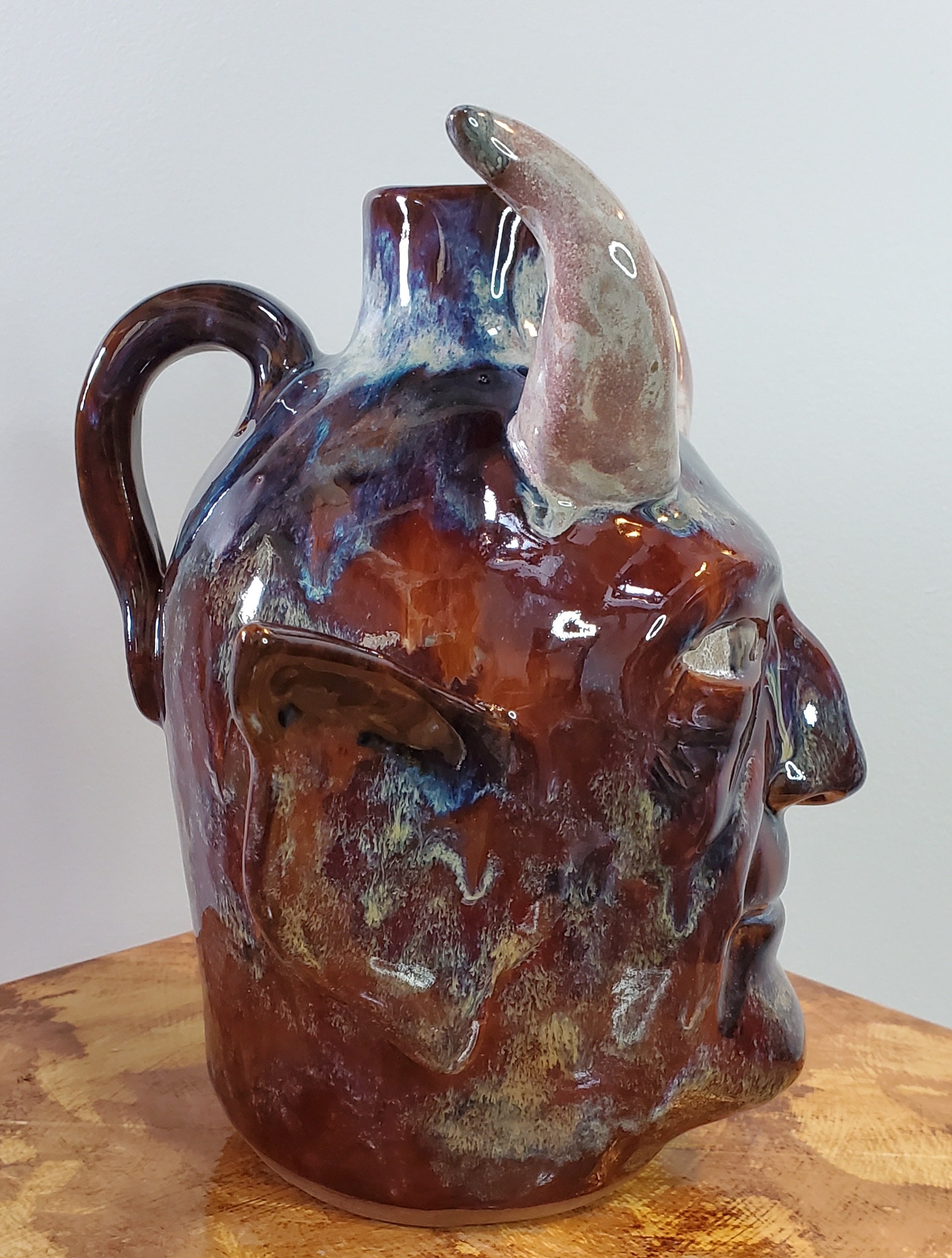 Ron Sullivan Face Jug - Southern Pottery Folk Art, John the Legend - Etsy