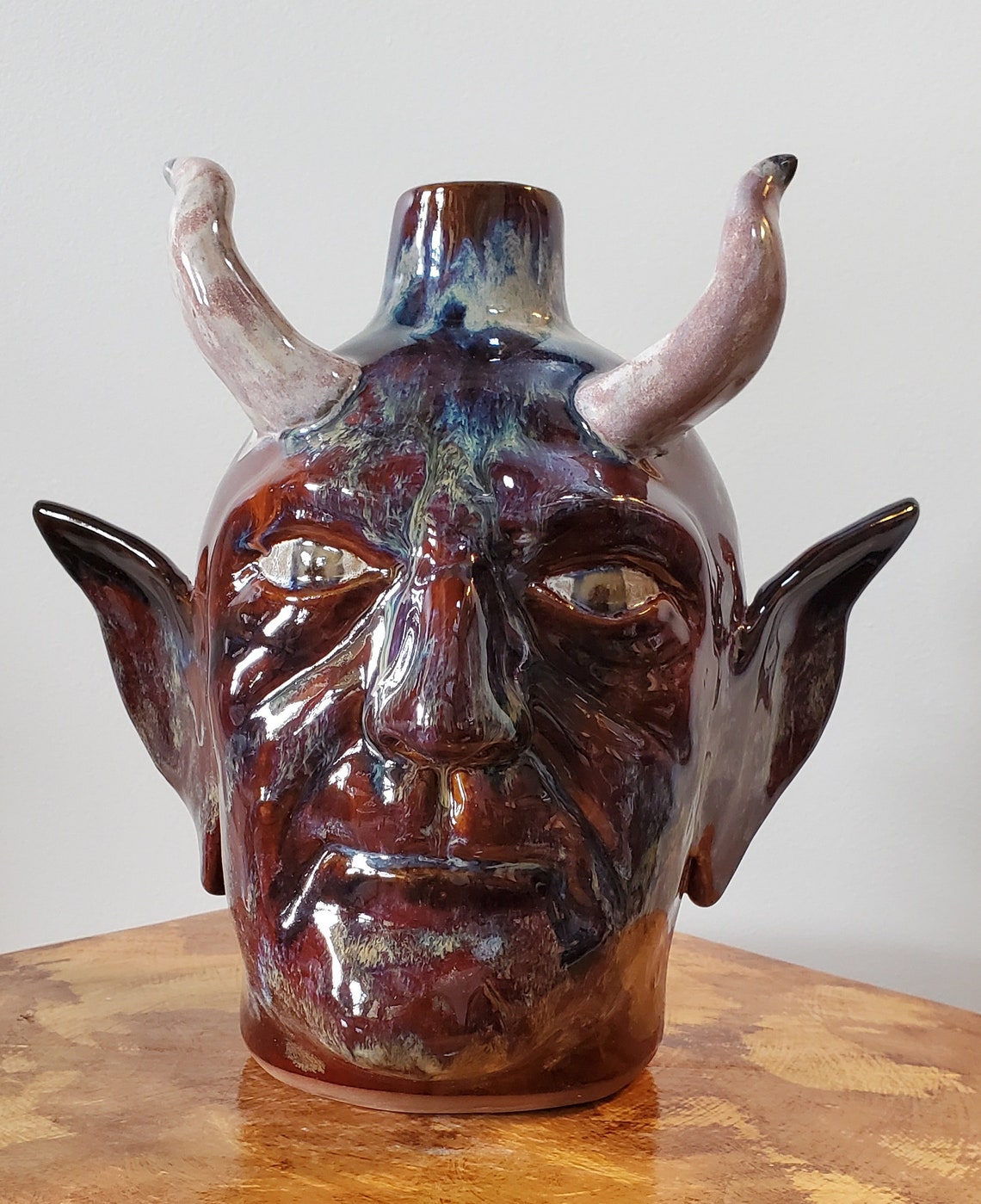 Ron Sullivan Face Jug - Southern Pottery Folk Art, John the Legend - Etsy