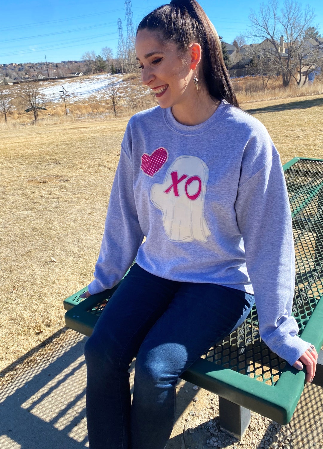 Womens Size Large, Crewneck Sweater, Ghost Clothing, Valentines Day ...