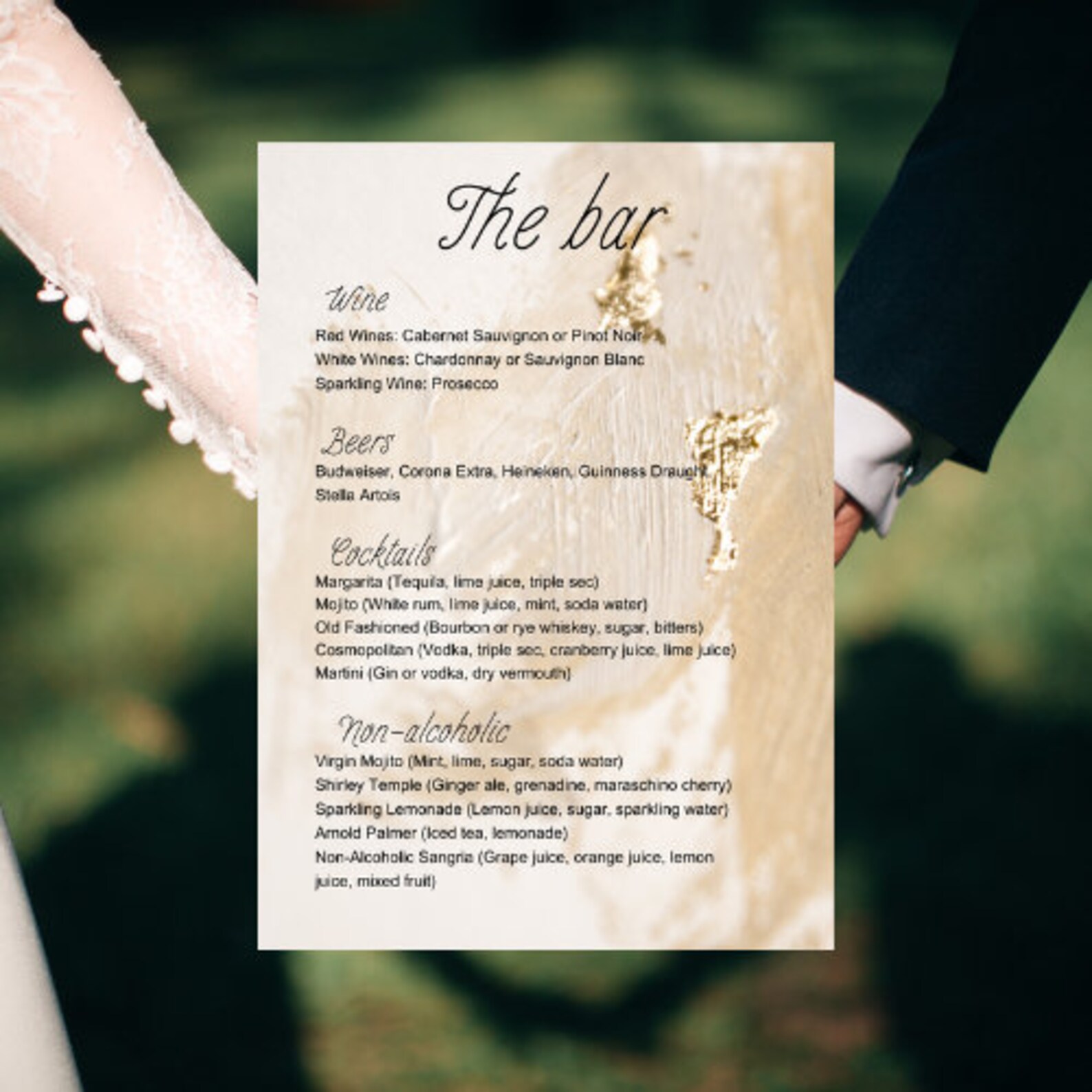 10 Bar Menu Wedding Drinks, Wedding Bar Menu Sign, Bar Menu Template ...