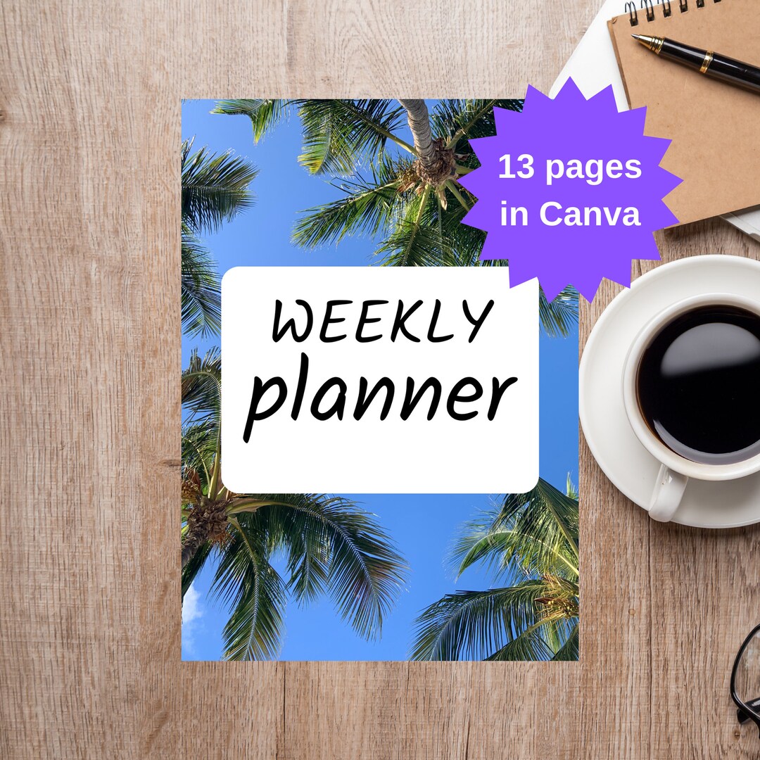Weekly Planner Printable 2024 Digital Planner Online - Etsy
