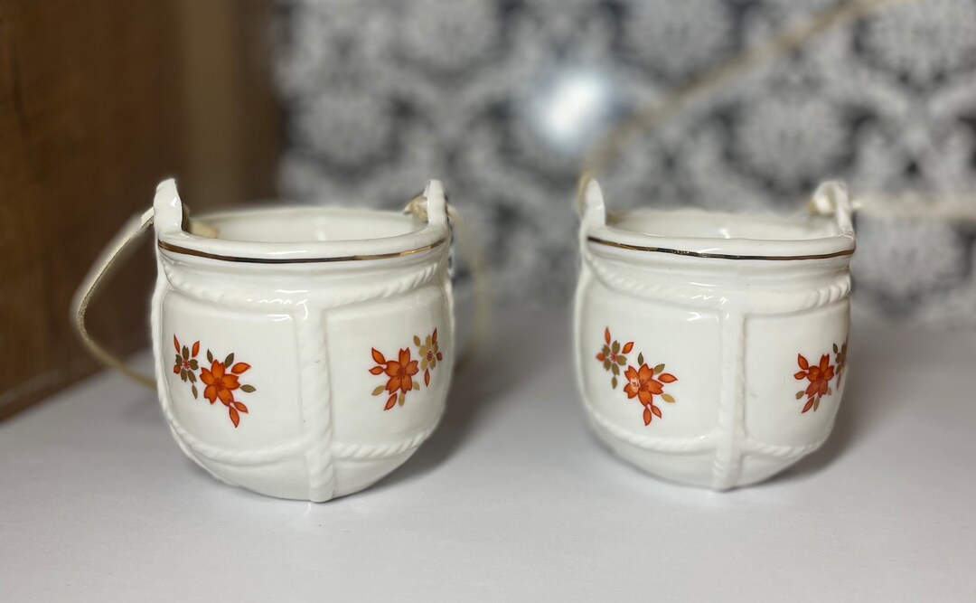Set of 2 Vintage Japanese Mini Pots - Etsy