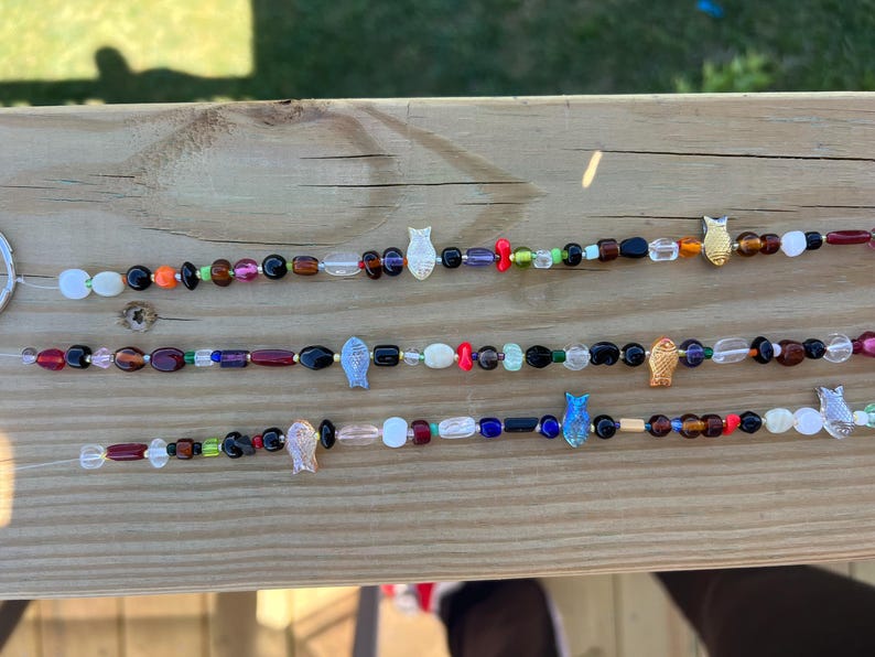 Fishing Themed Handmade Beaded Sun Catcher - Etsy