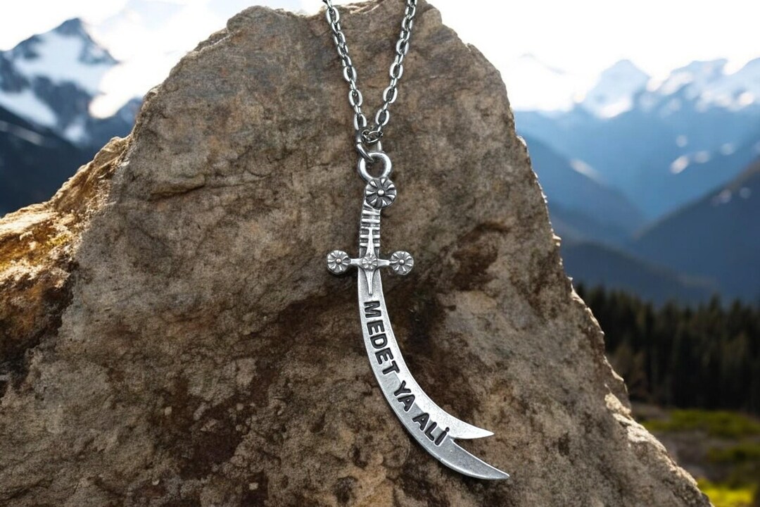 Zulfiqar Sword Caliph Ali Sword Necklace Hazreti Ali Pendant Ancient ...