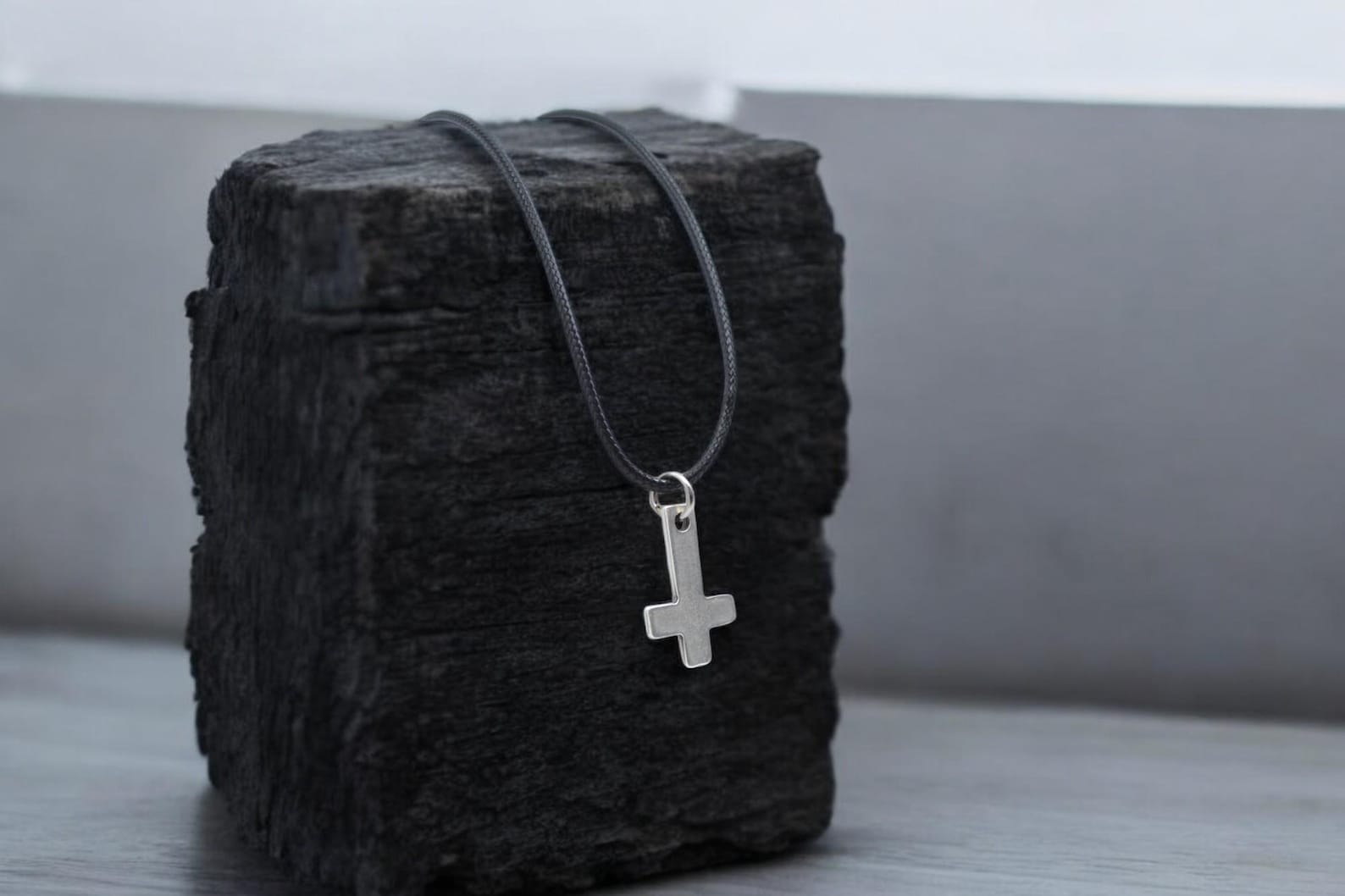 Petrine Cross Necklace, St. Peter's Cross Pendant, Christian and Gothic ...