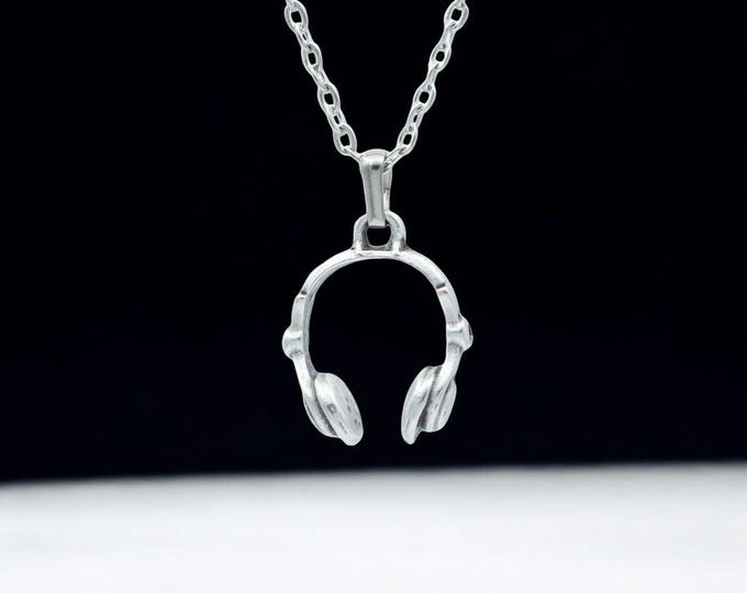 DJ Headset Necklace, Music Necklace, Headphone Pendant, Musician ...